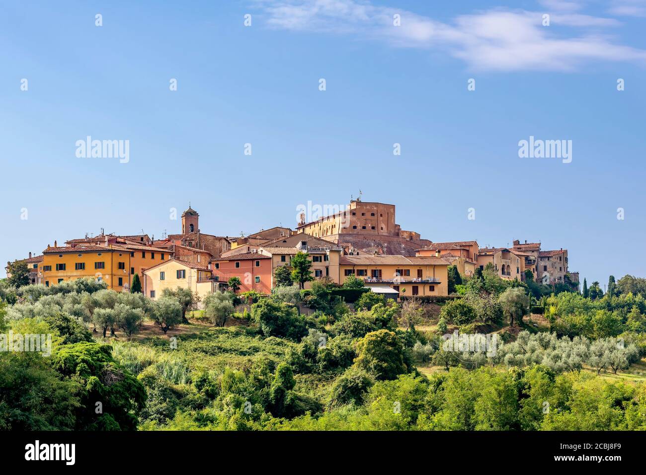 Beautiful view of the picturesque Tuscan village of Lari, Pisa, Italy ...