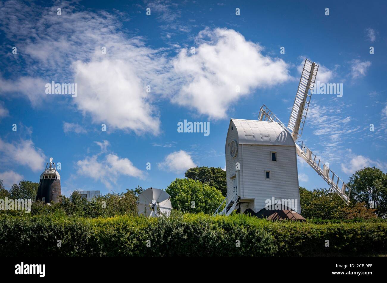 The Jack & Jill windmills at Clayton, West Sussex, UK Stock Photo - Alamy