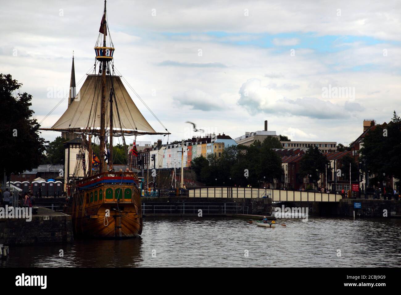 The Sailing ship the Matthew Bristol harbour Stock Photo - Alamy