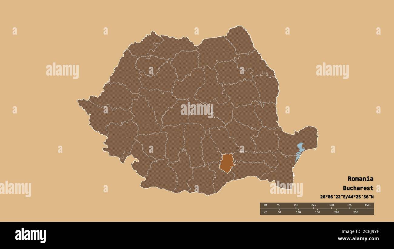 Ilfov romania europe map hi-res stock photography and images - Alamy