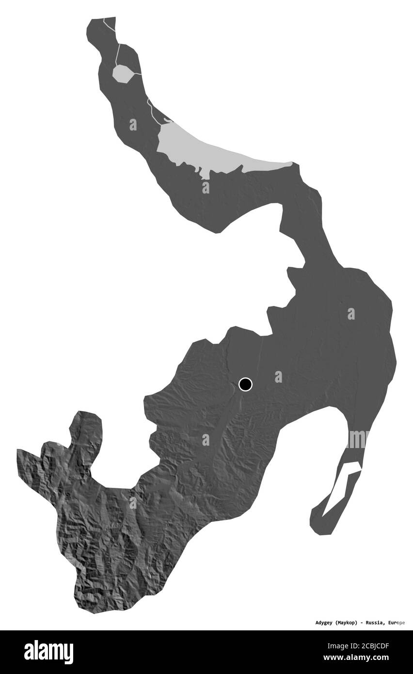 Adygea map hi-res stock photography and images - Alamy
