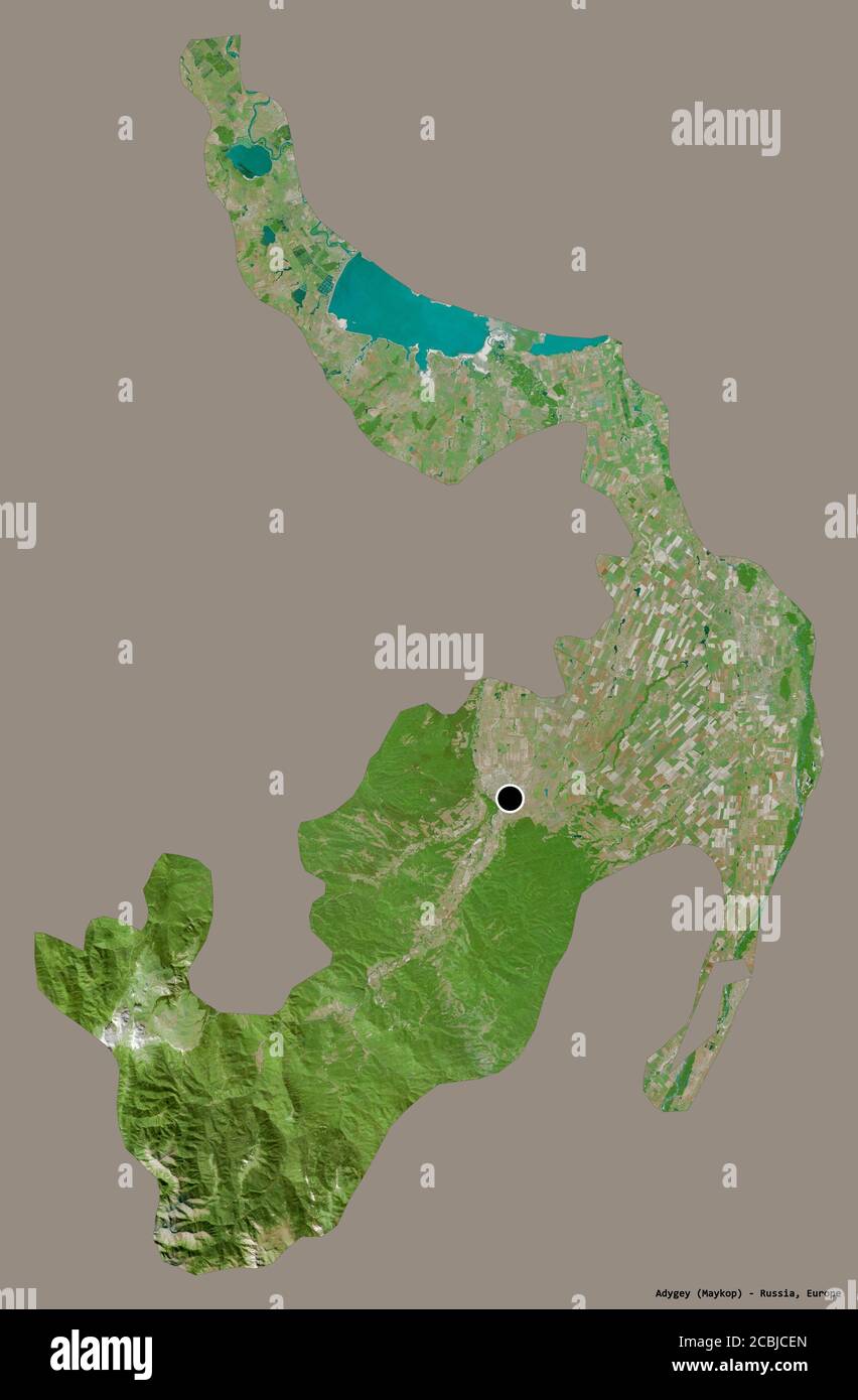 Adygea map hi-res stock photography and images - Alamy