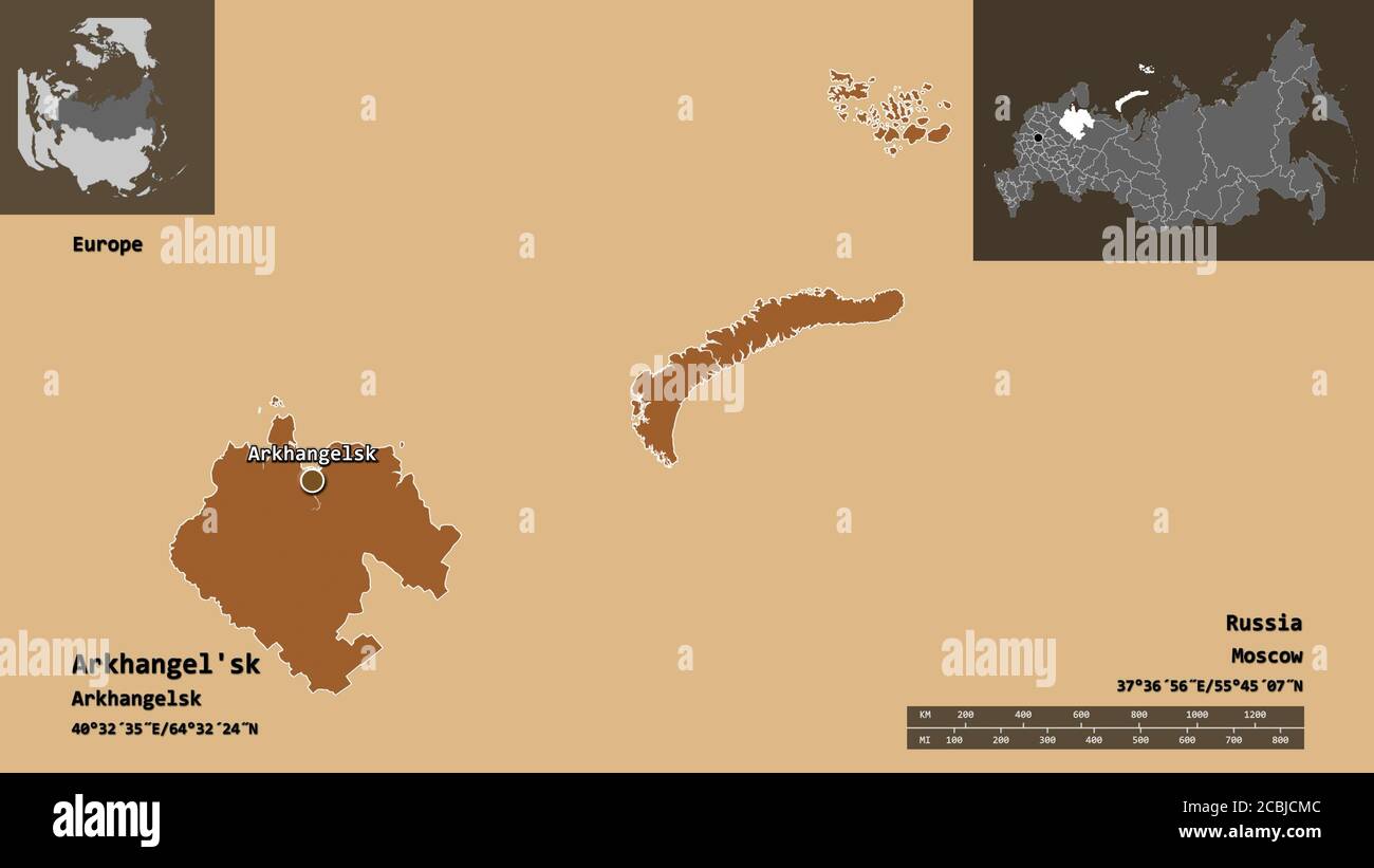 Archangelsk Map High Resolution Stock Photography and Images - Alamy