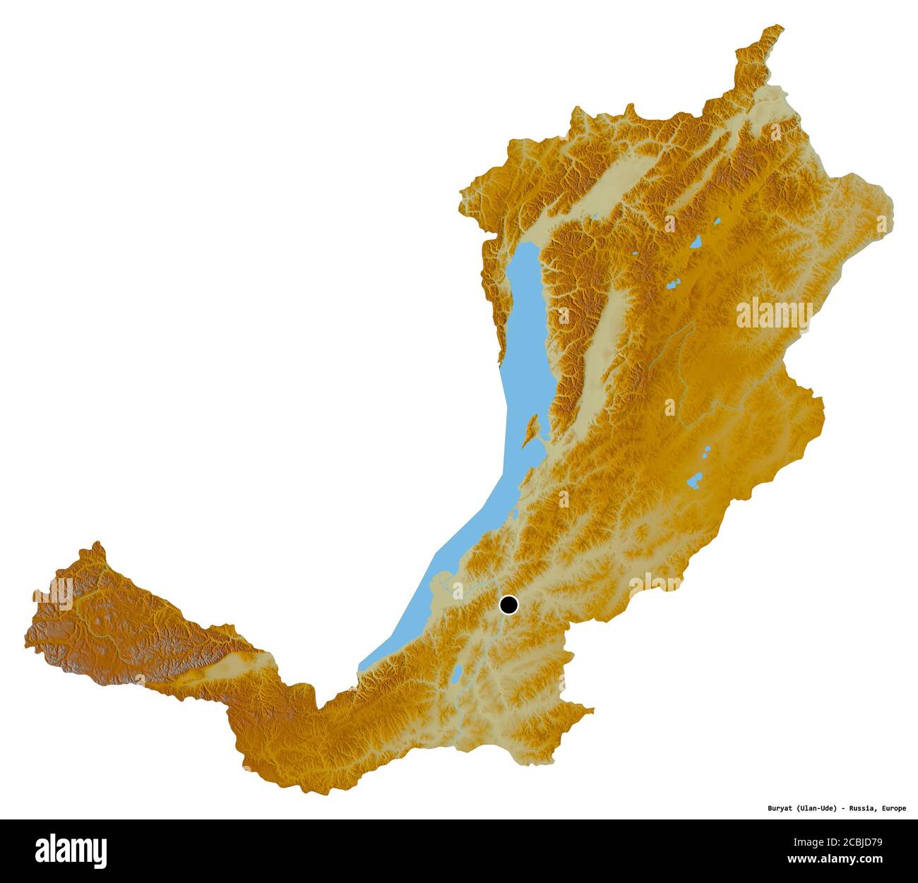 Map Of Republic Of Buryatia