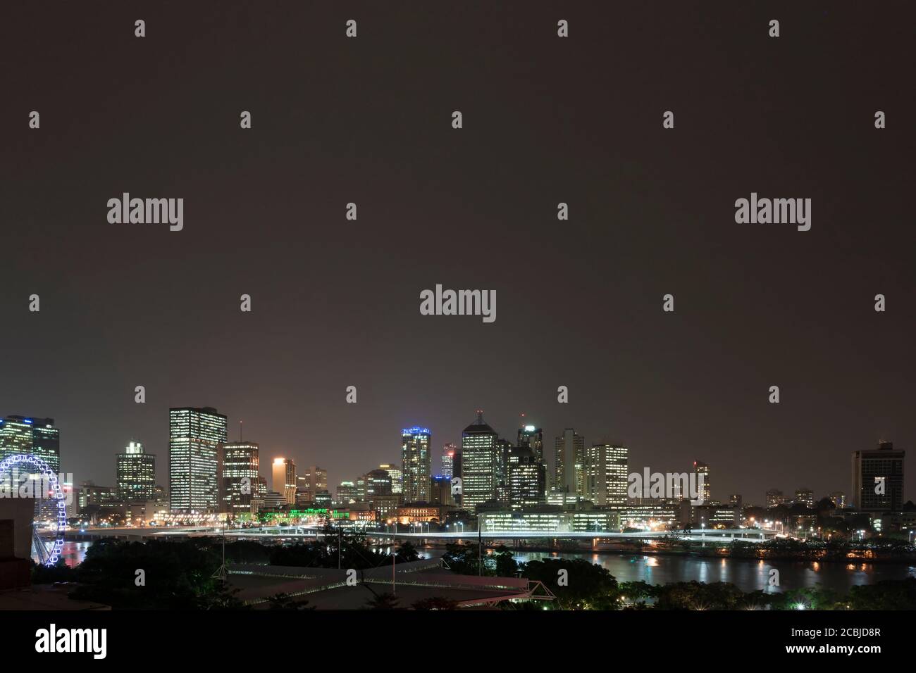 Brisbane city night panorama hi-res stock photography and images - Alamy