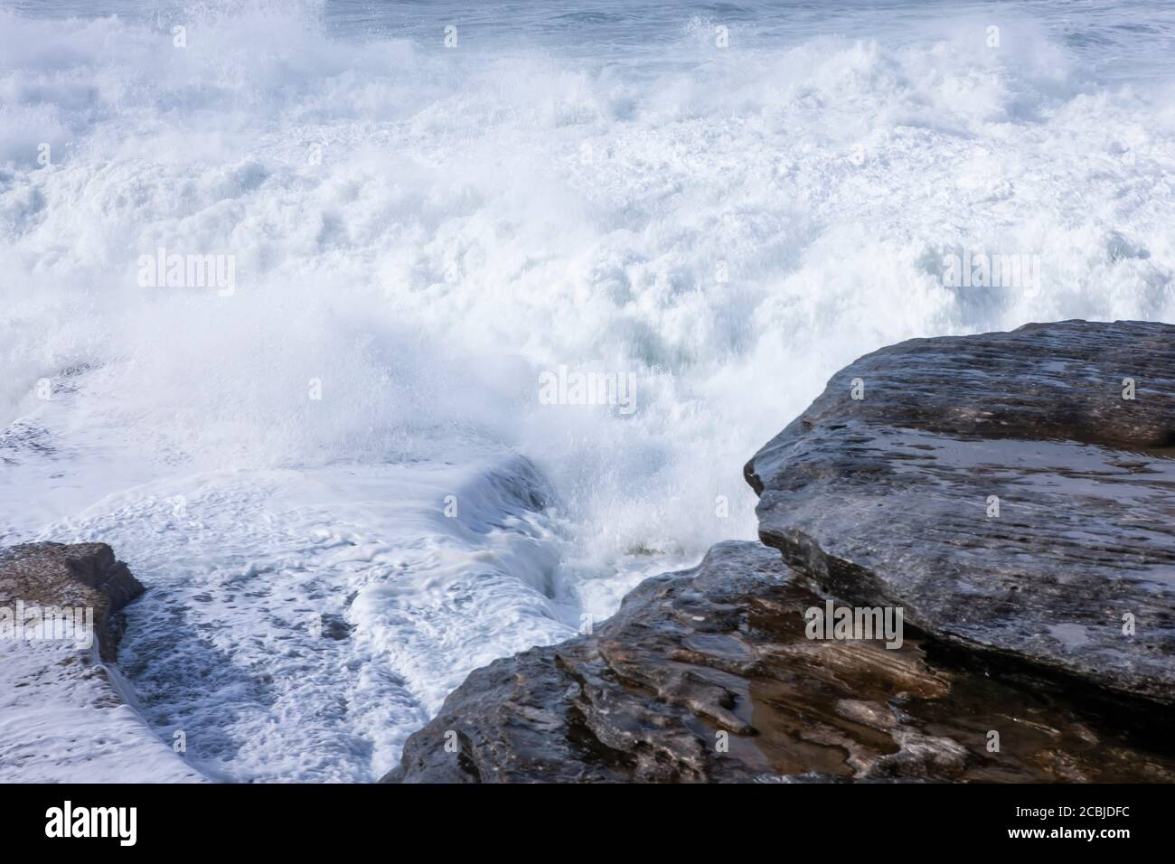 Beach waves wild storm australia hi-res stock photography and images ...