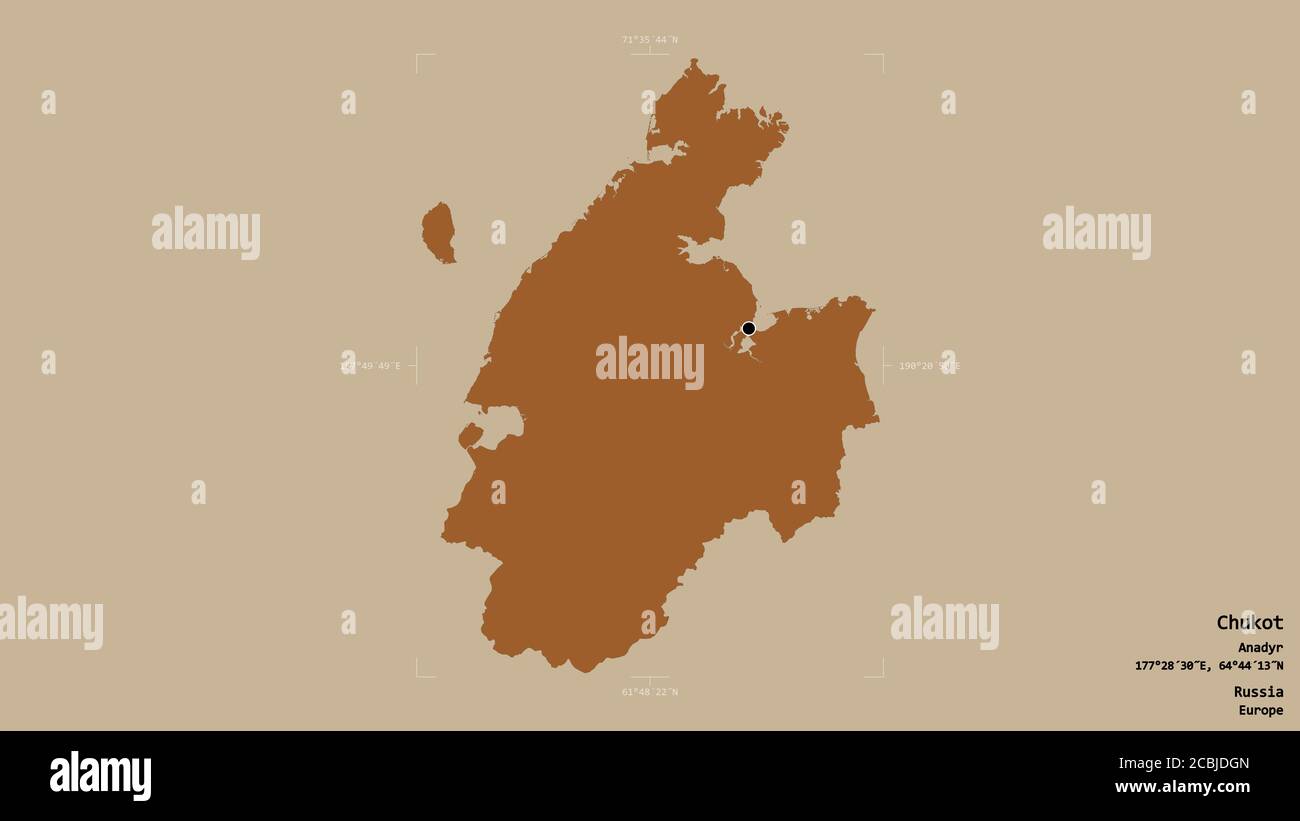 The map of chukotka hi-res stock photography and images - Alamy