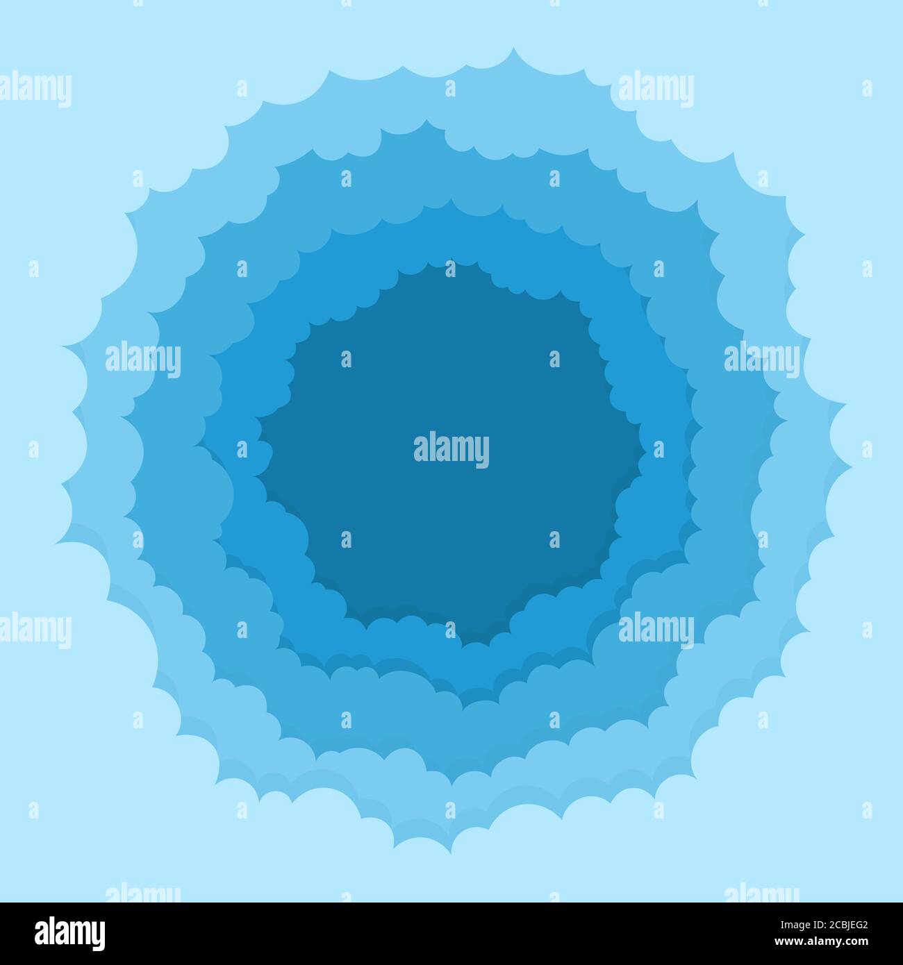 Abstract sky clouds round frame Stock Vector Image & Art - Alamy