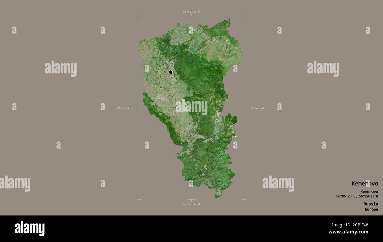 Kemerovskaya oblast map hi-res stock photography and images - Alamy