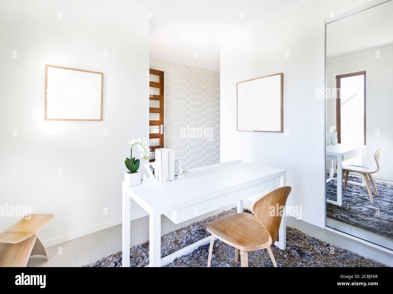 A bright workroom in a luxury house Stock Photo - Alamy
