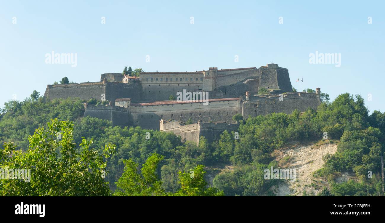 Fortress of Gavi: castle built at the top of the hill overlooking the ...