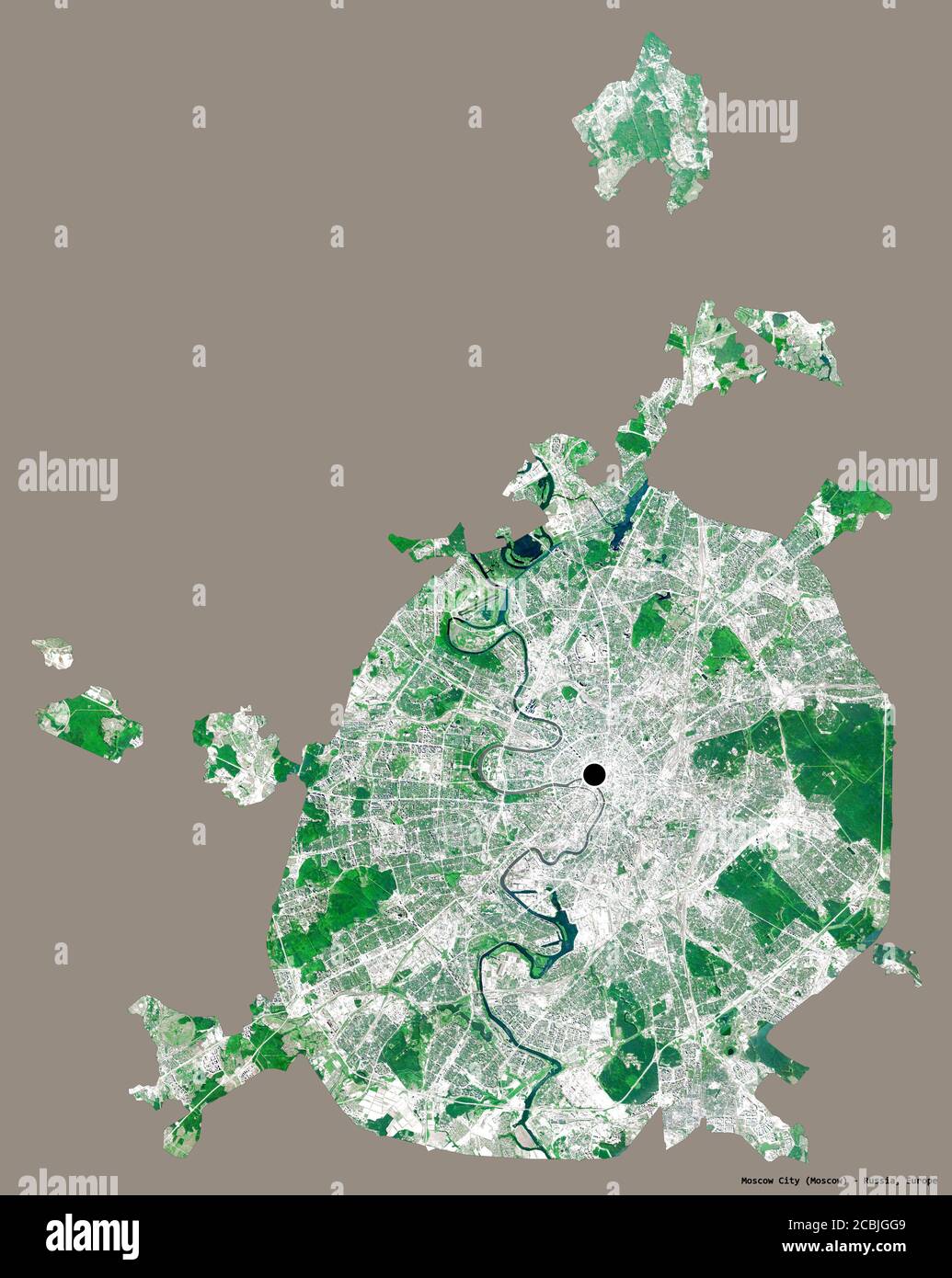 3d satellite view of moscow hi-res stock photography and images - Alamy