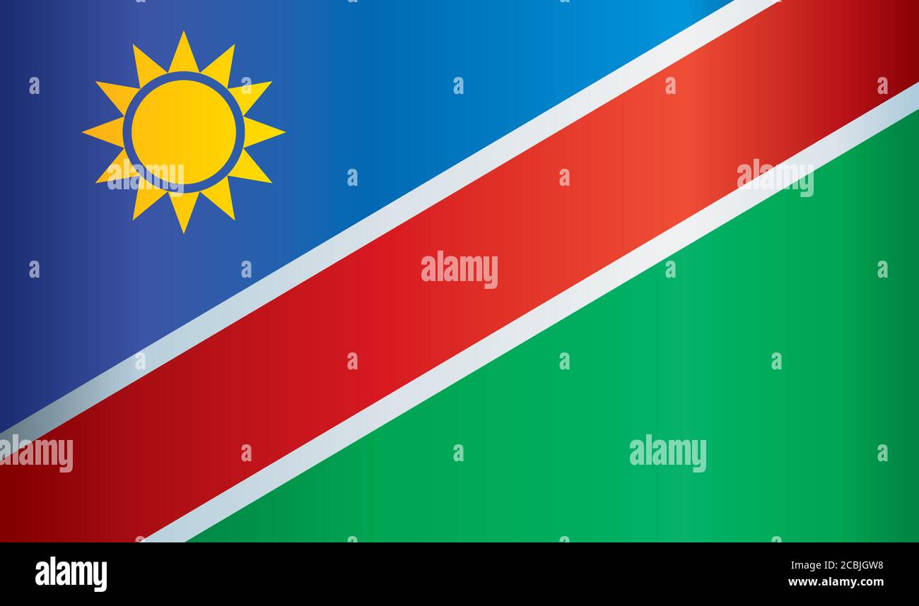 Flag of Namibia, Republic of Namibia. Template for award design, an ...