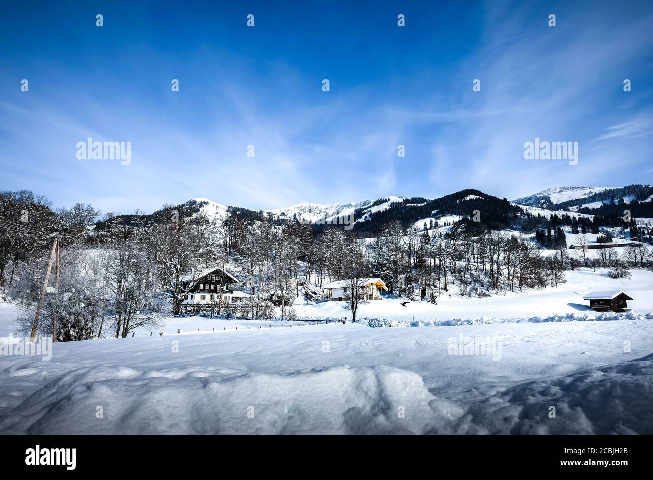 Austria Tyrol - winter season landscape Stock Photo - Alamy