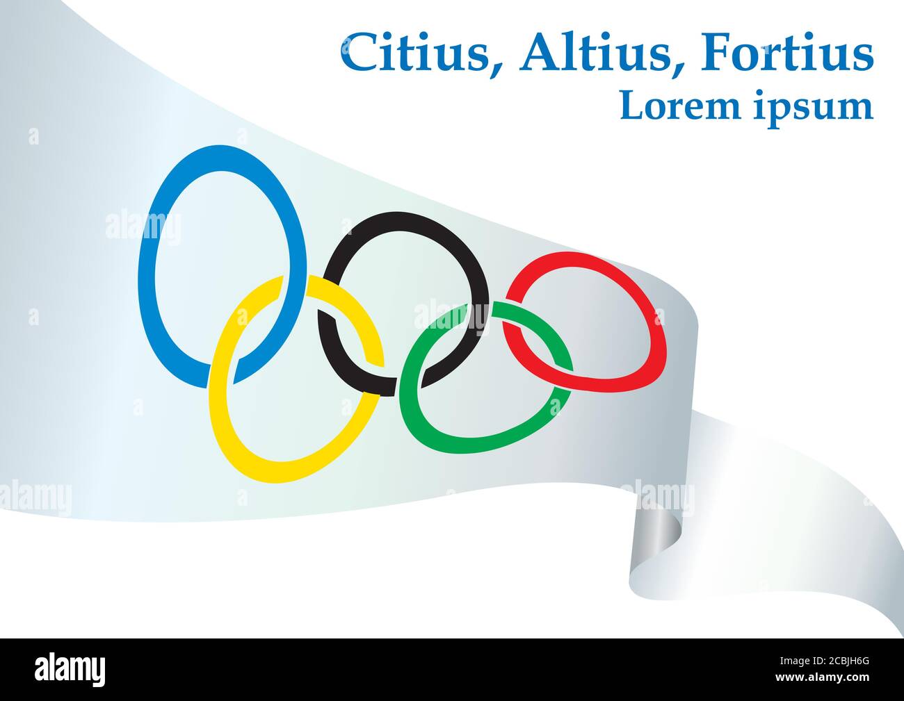 Flag with the Olympics symbol Stock Vector Image & Art - Alamy