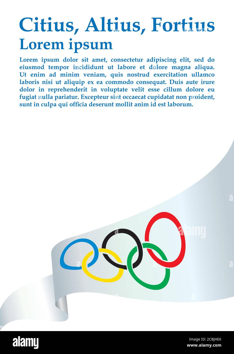 Flag with the Olympics symbol Stock Vector Image & Art - Alamy