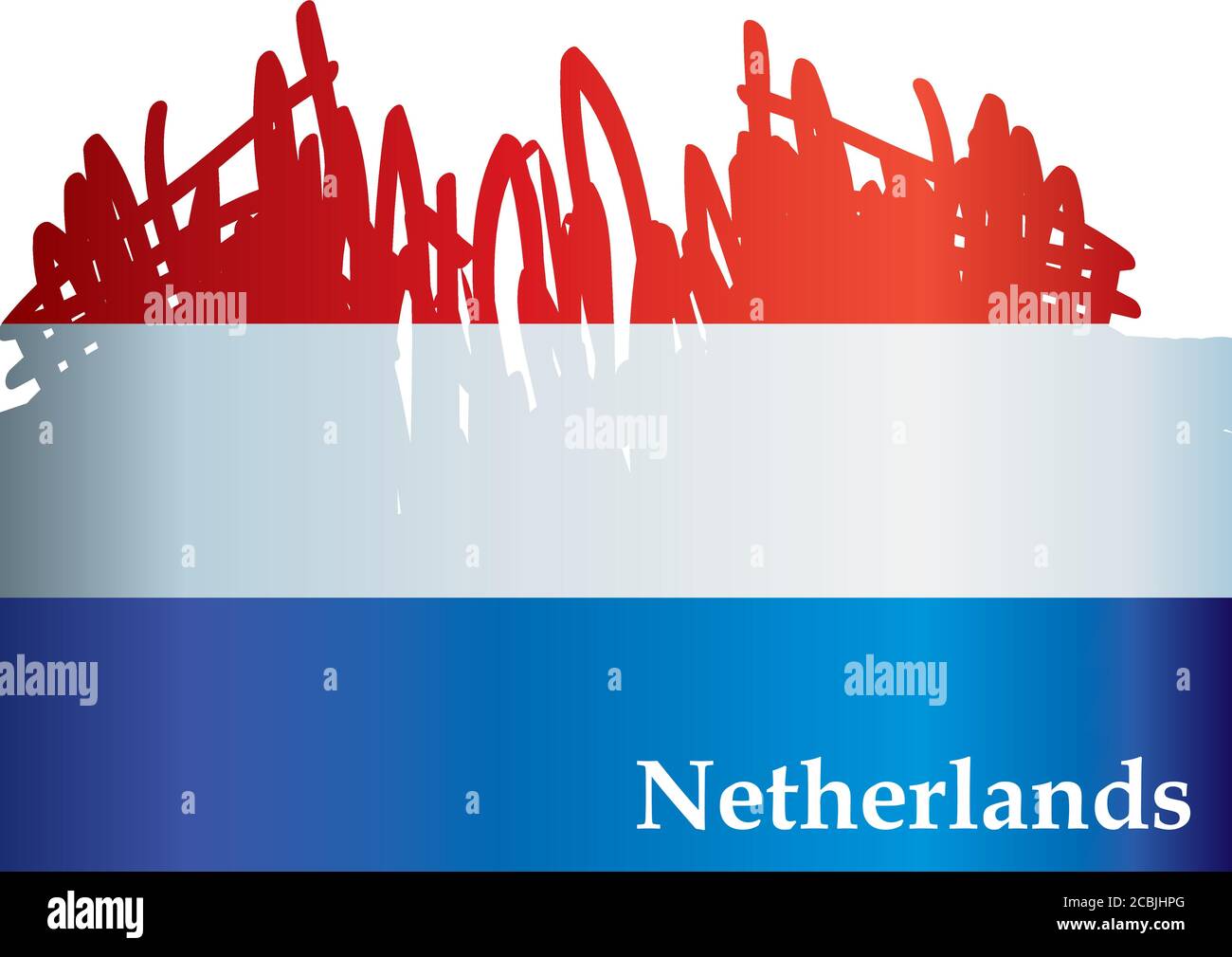 Flag of the Netherlands. Kingdom of the Netherlands. Template for award ...