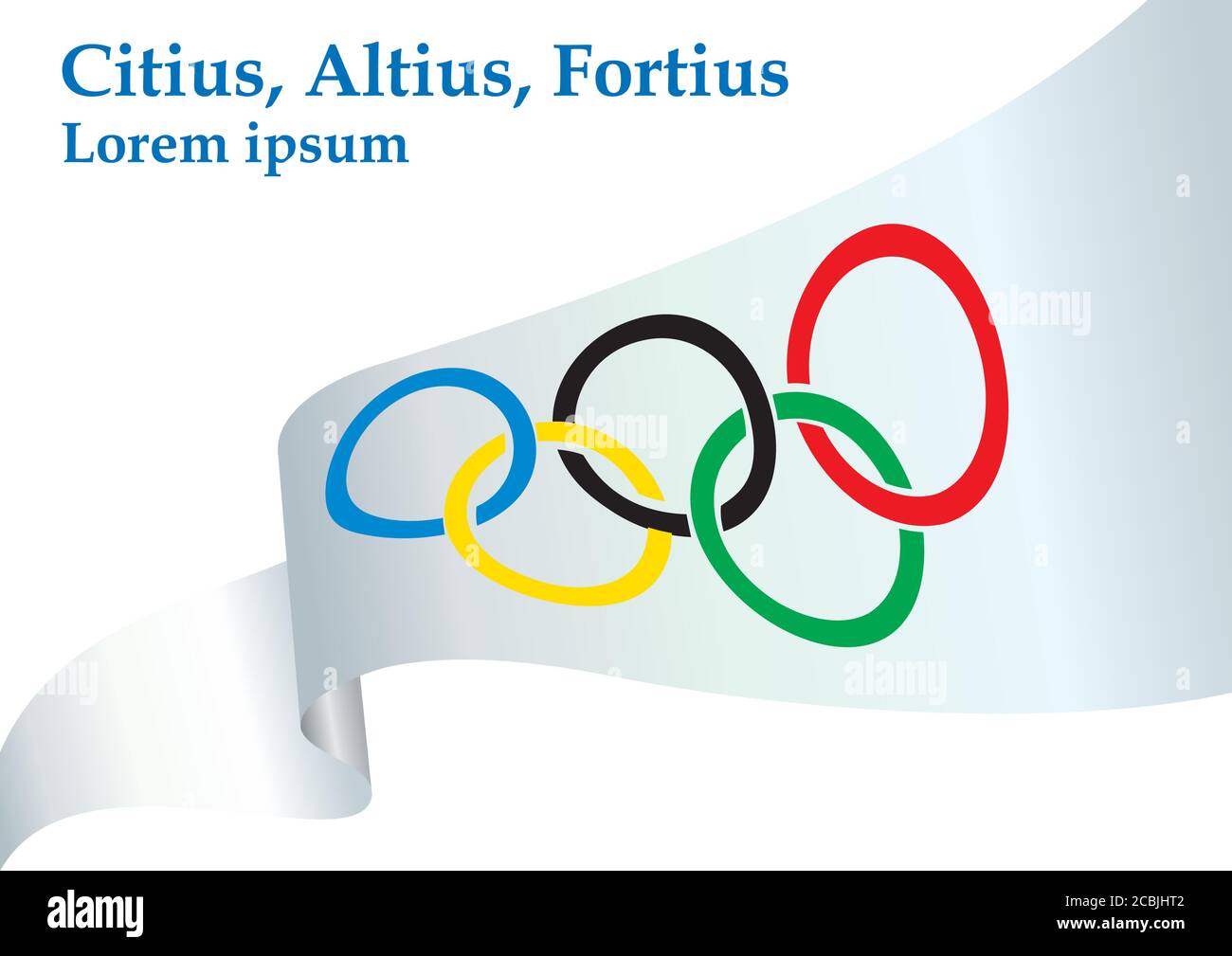 Flag with the Olympics symbol Stock Vector Image & Art - Alamy