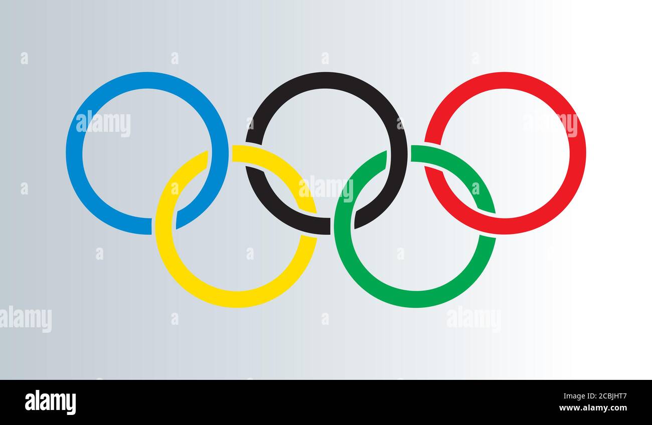 Flag with the Olympics symbol Stock Vector Image & Art - Alamy