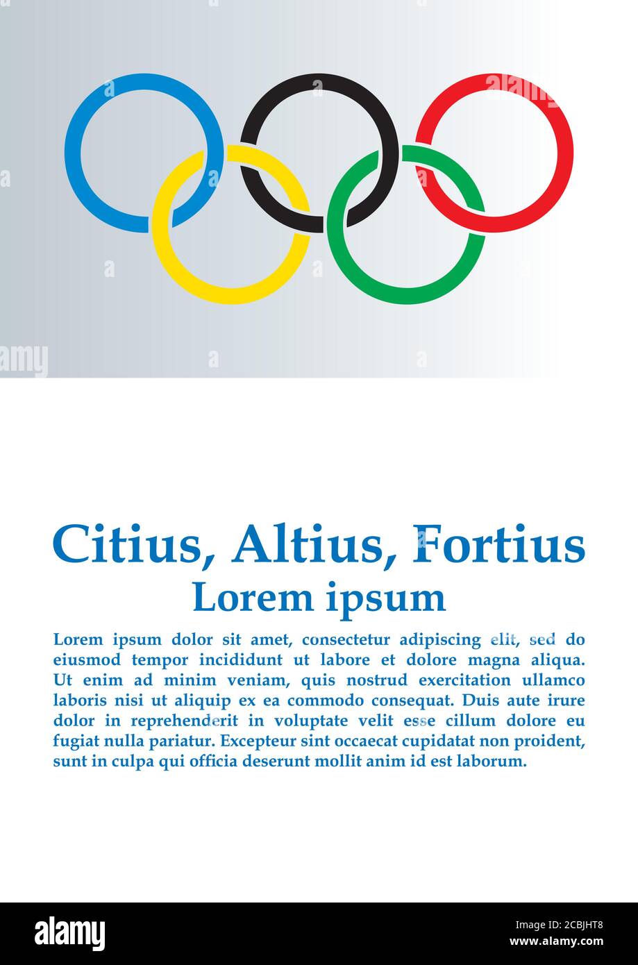 Flag with the Olympics symbol Stock Vector Image & Art - Alamy