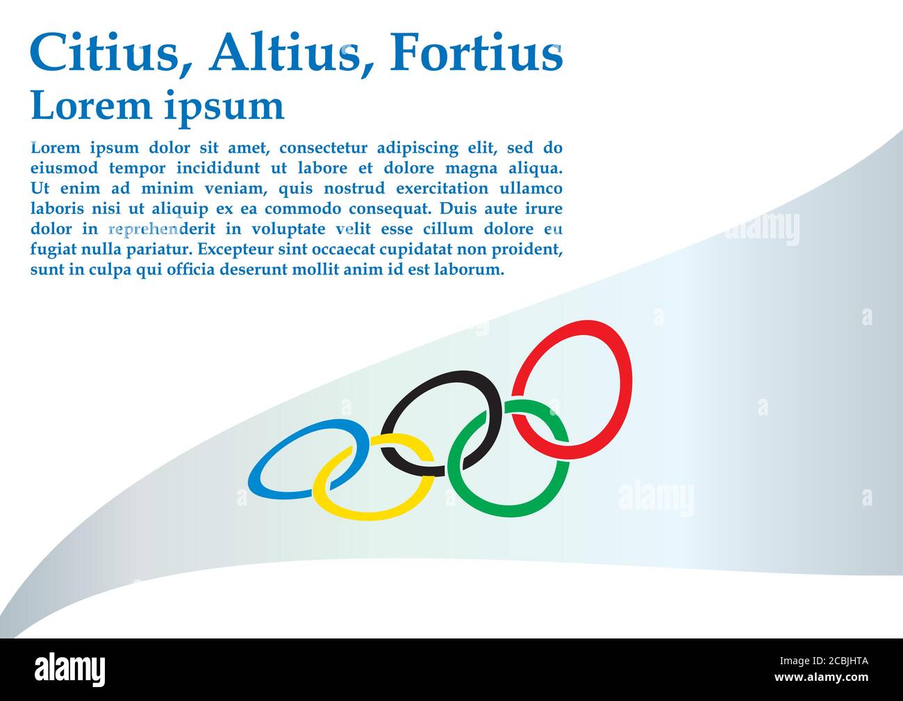 Flag with the Olympics symbol Stock Vector Image & Art - Alamy