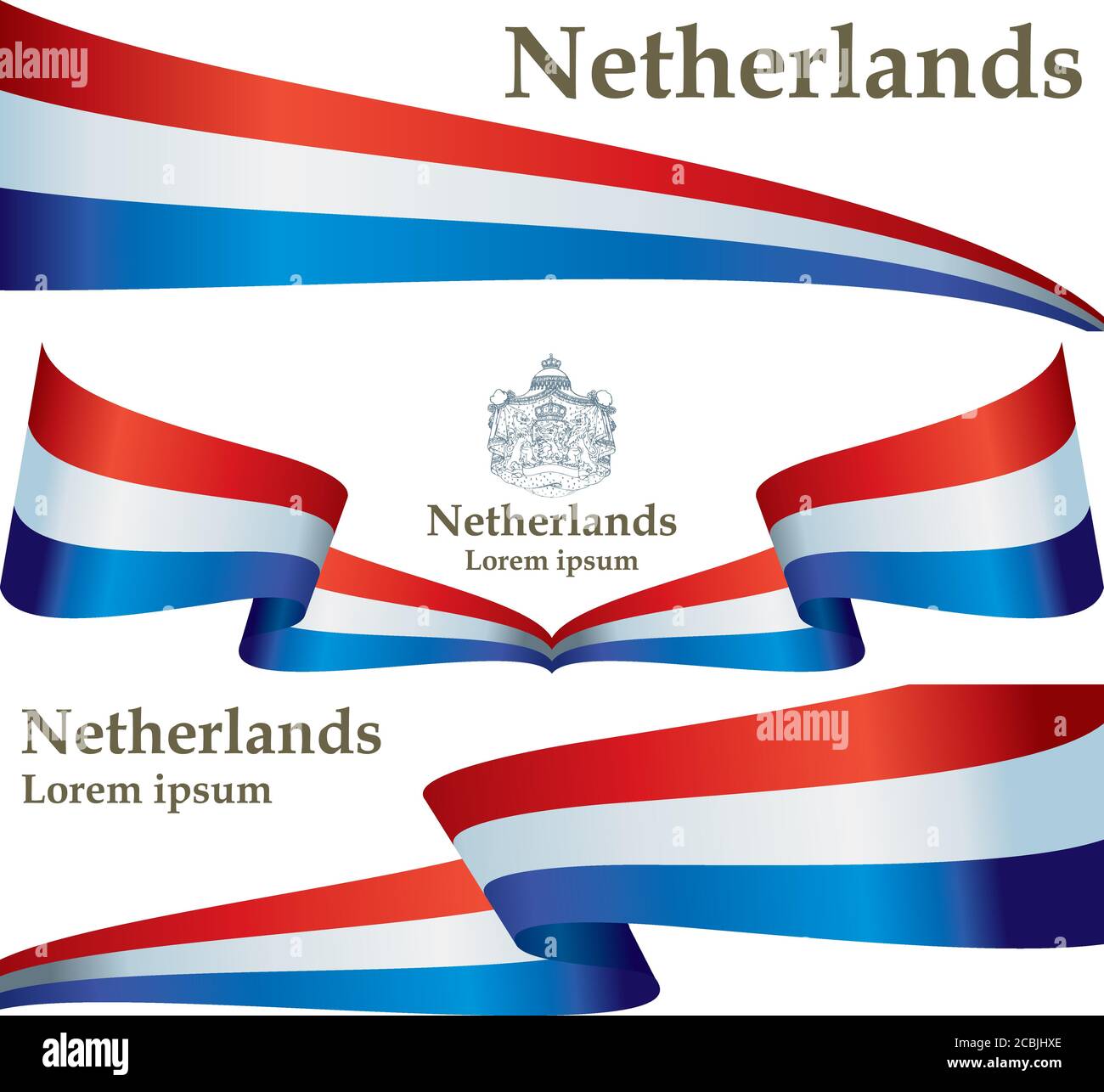 Flag of the Netherlands. Kingdom of the Netherlands. Template for award ...