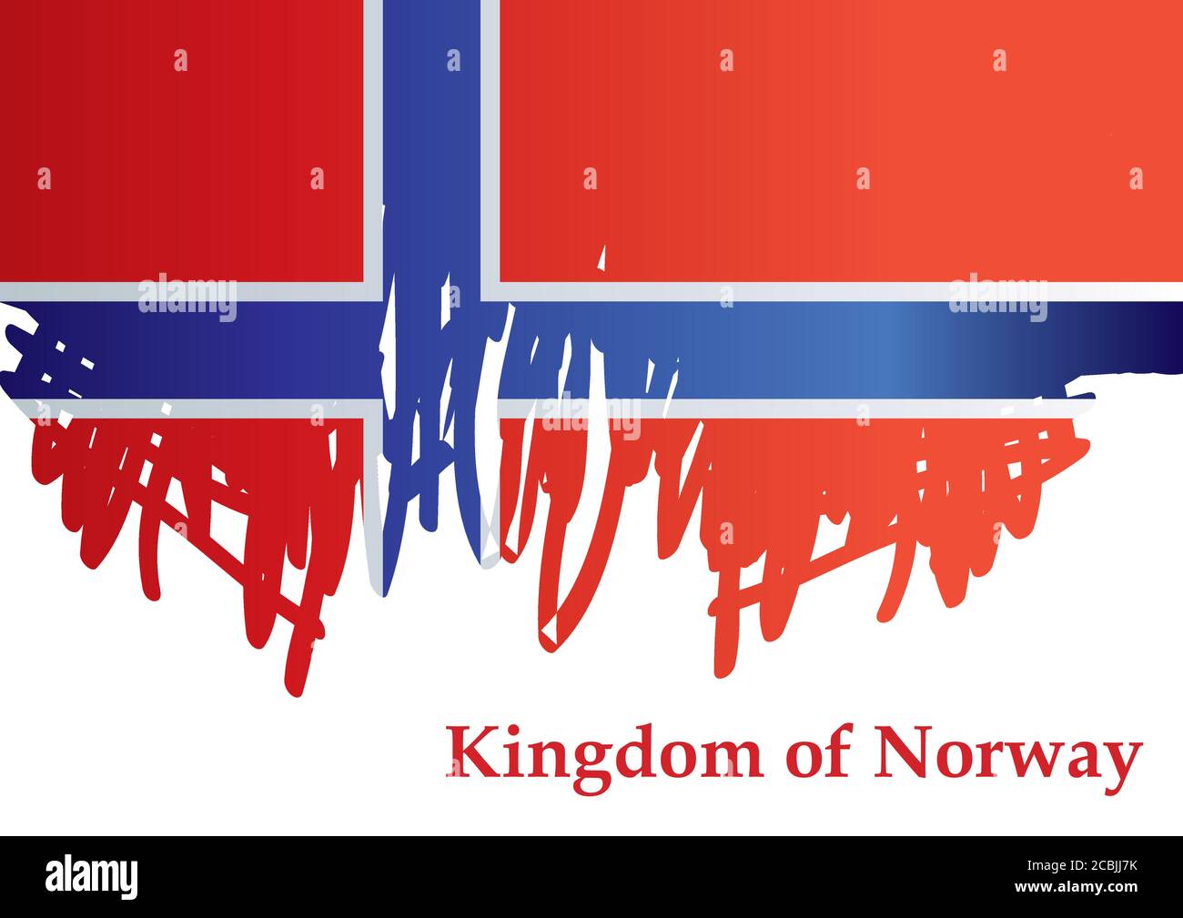 Flag of Norway, Kingdom of Norway. Template for award design, an ...