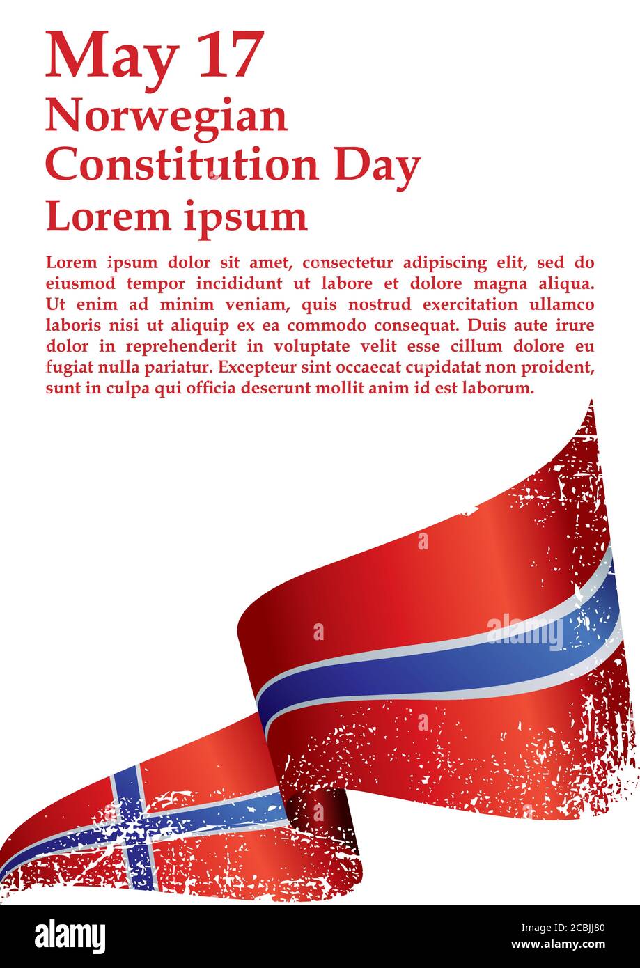 Norwegian Constitution Day is the national day of Norway, May 17. Flag ...