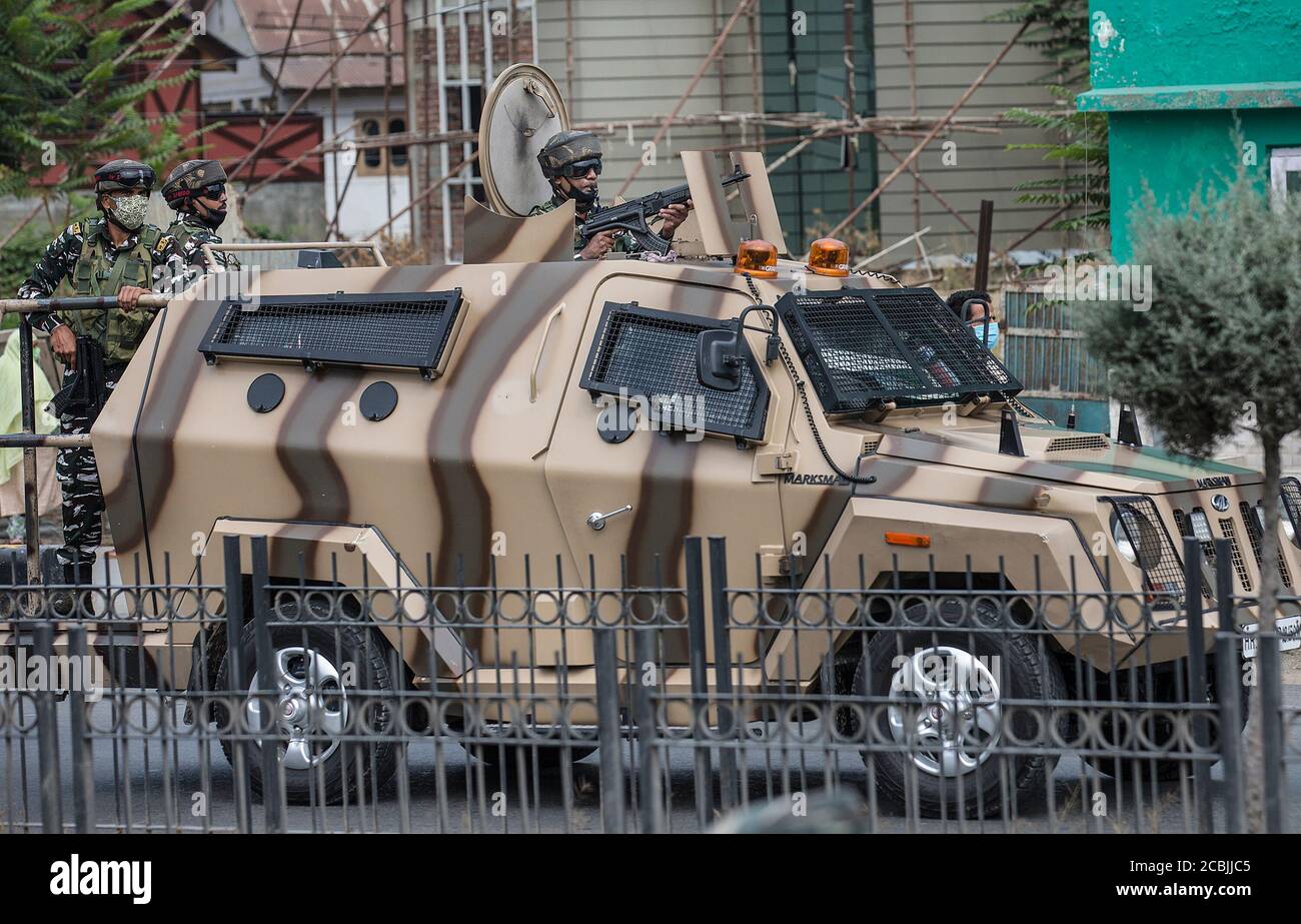 Indian paramilitary vehicle hi-res stock photography and images - Alamy