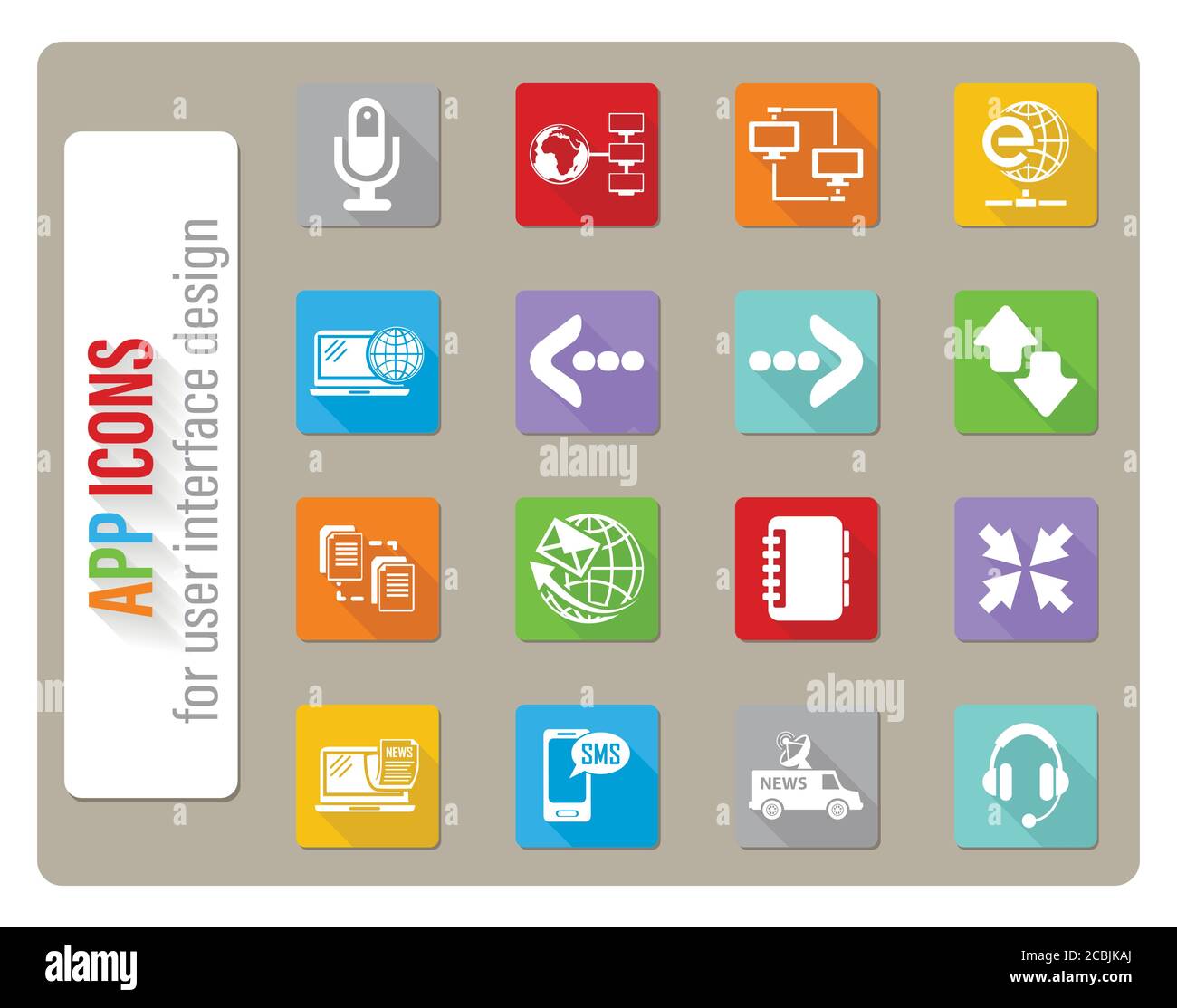 communication icon set Stock Vector Image & Art - Alamy