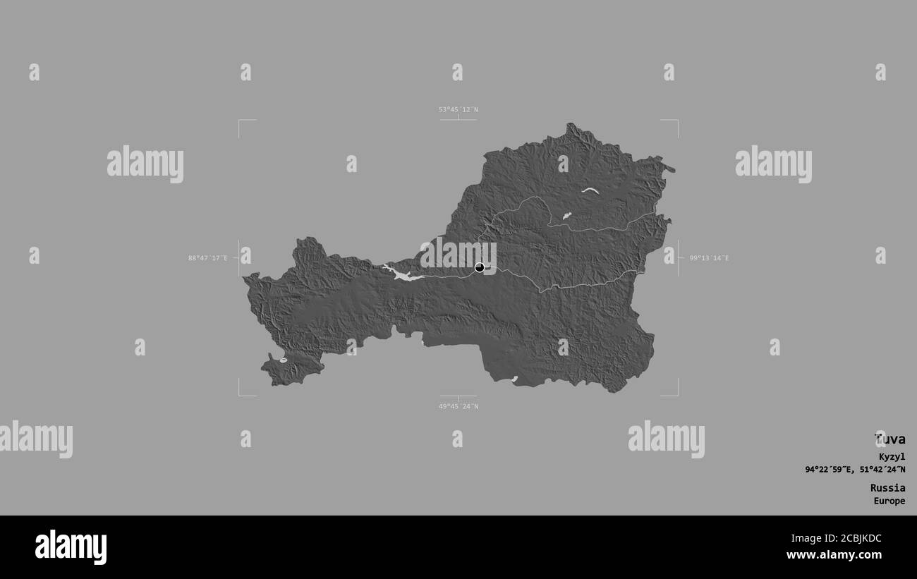 Tuva map Black and White Stock Photos & Images - Alamy