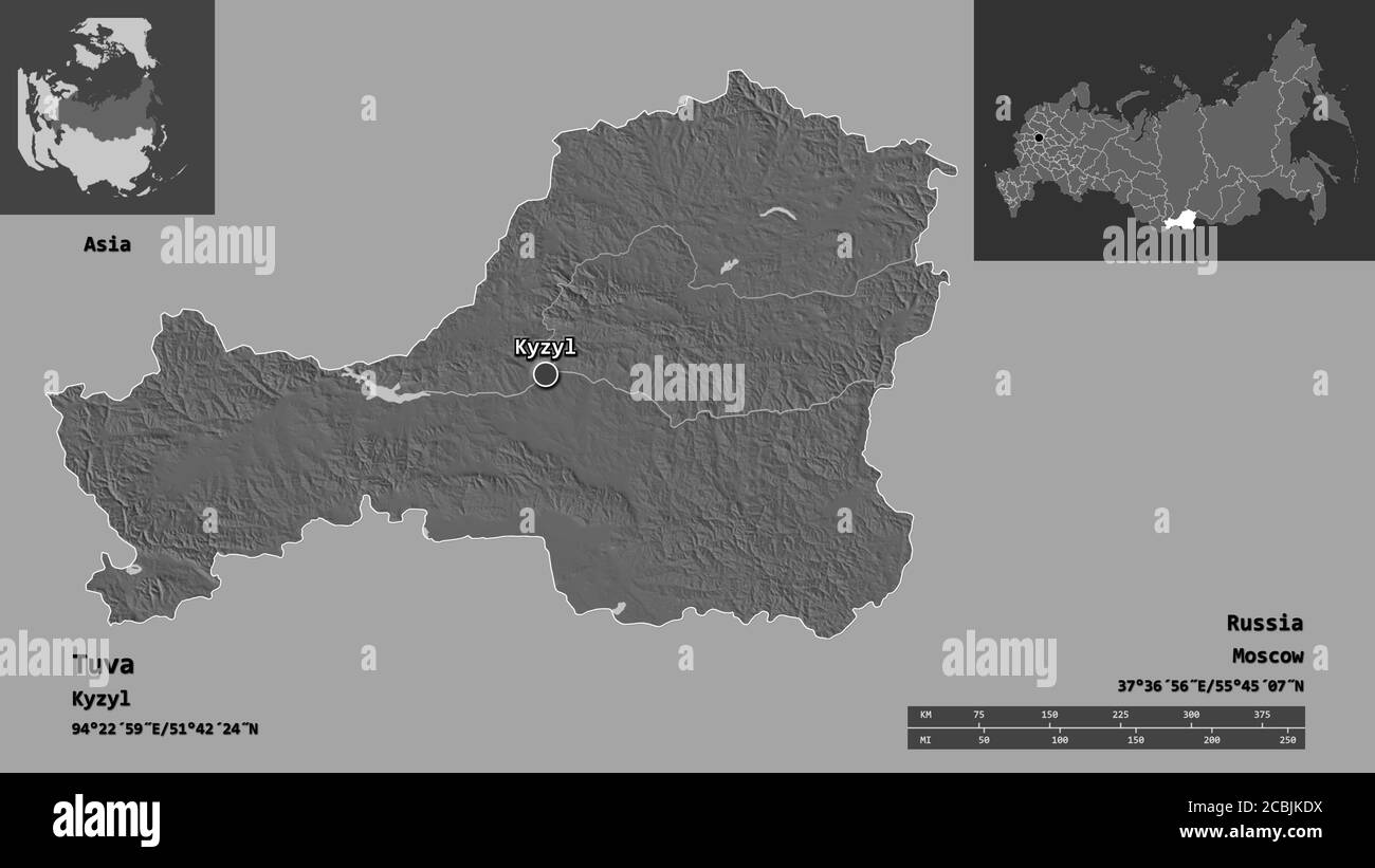 Tuva map Black and White Stock Photos & Images - Alamy