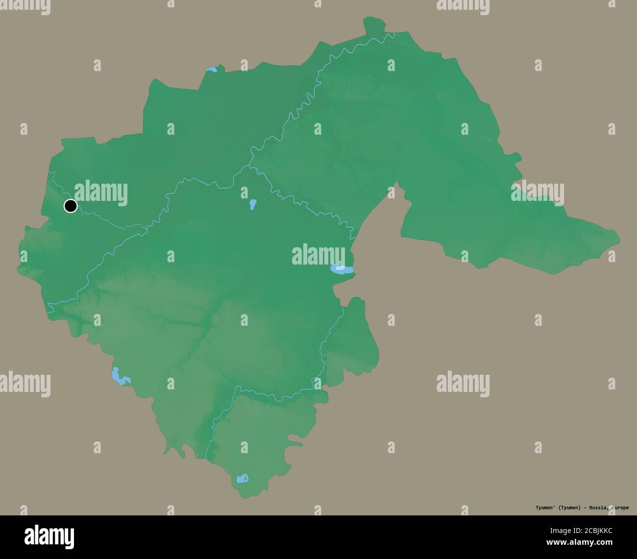 Map of tyumen hi-res stock photography and images - Alamy