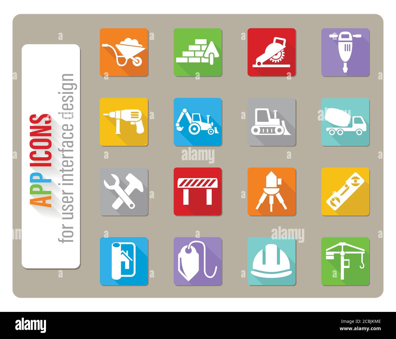 construction icon set Stock Vector Image & Art - Alamy