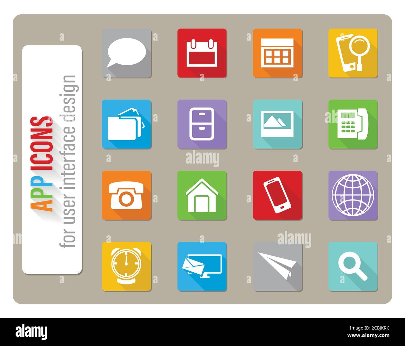 contacts icon set Stock Vector Image & Art - Alamy