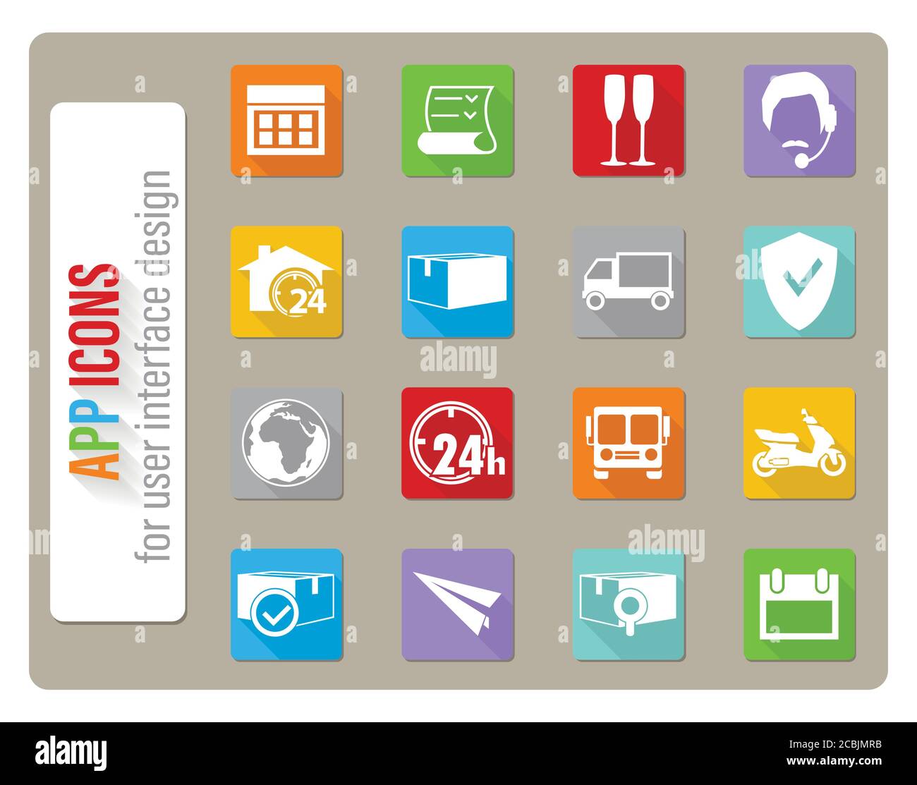 delivery icon set Stock Vector Image & Art - Alamy