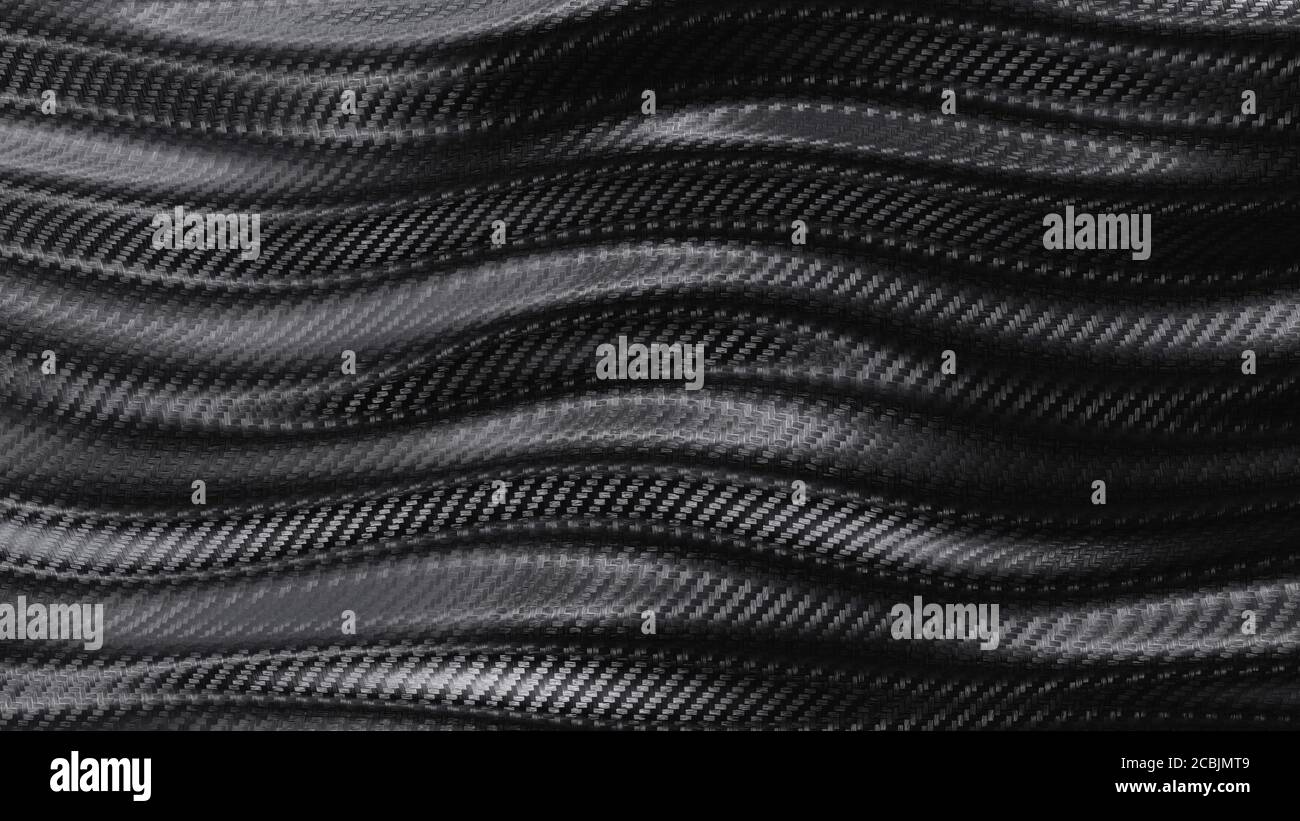 Carbon wave texture pattern background. 3D rendering Stock Photo - Alamy