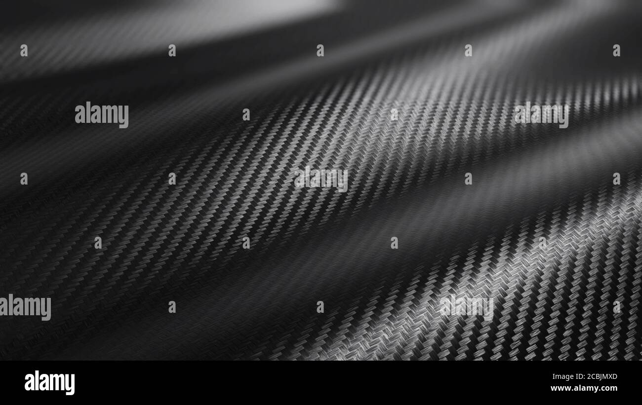 Carbon wave soft curve background. 3D rendering Stock Photo - Alamy
