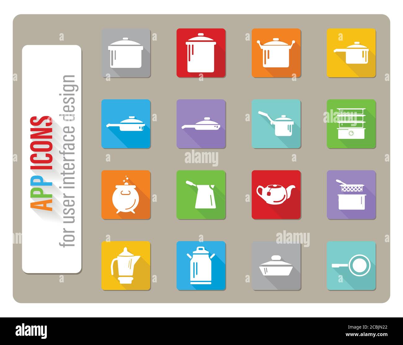 dishes icon set Stock Vector Image & Art - Alamy