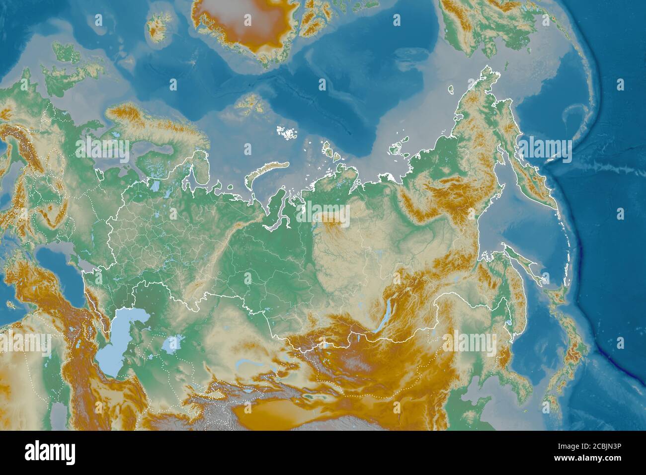 Russia regional map hi-res stock photography and images - Alamy