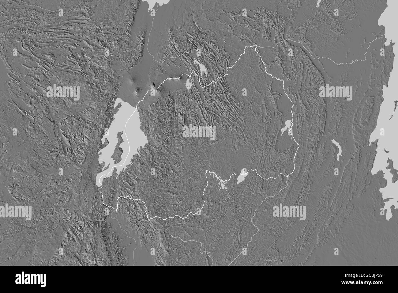 Country Profile Map Of Rwanda High Resolution Stock Photography and ...