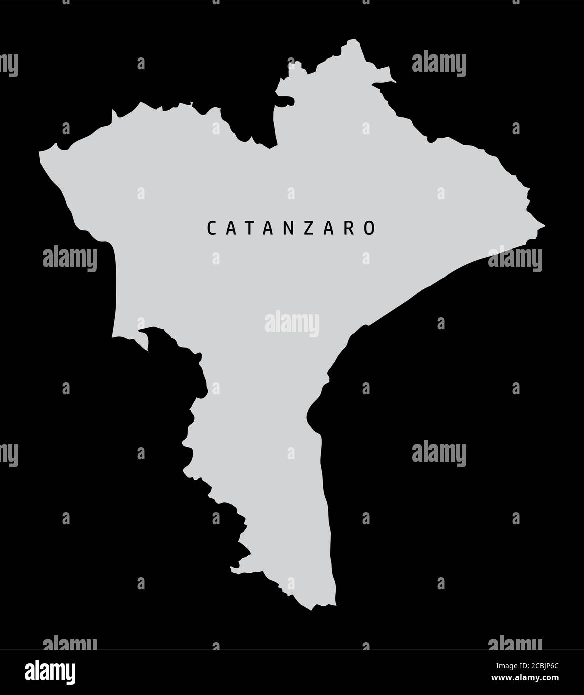 Catanzaro province map Stock Vector Image & Art - Alamy