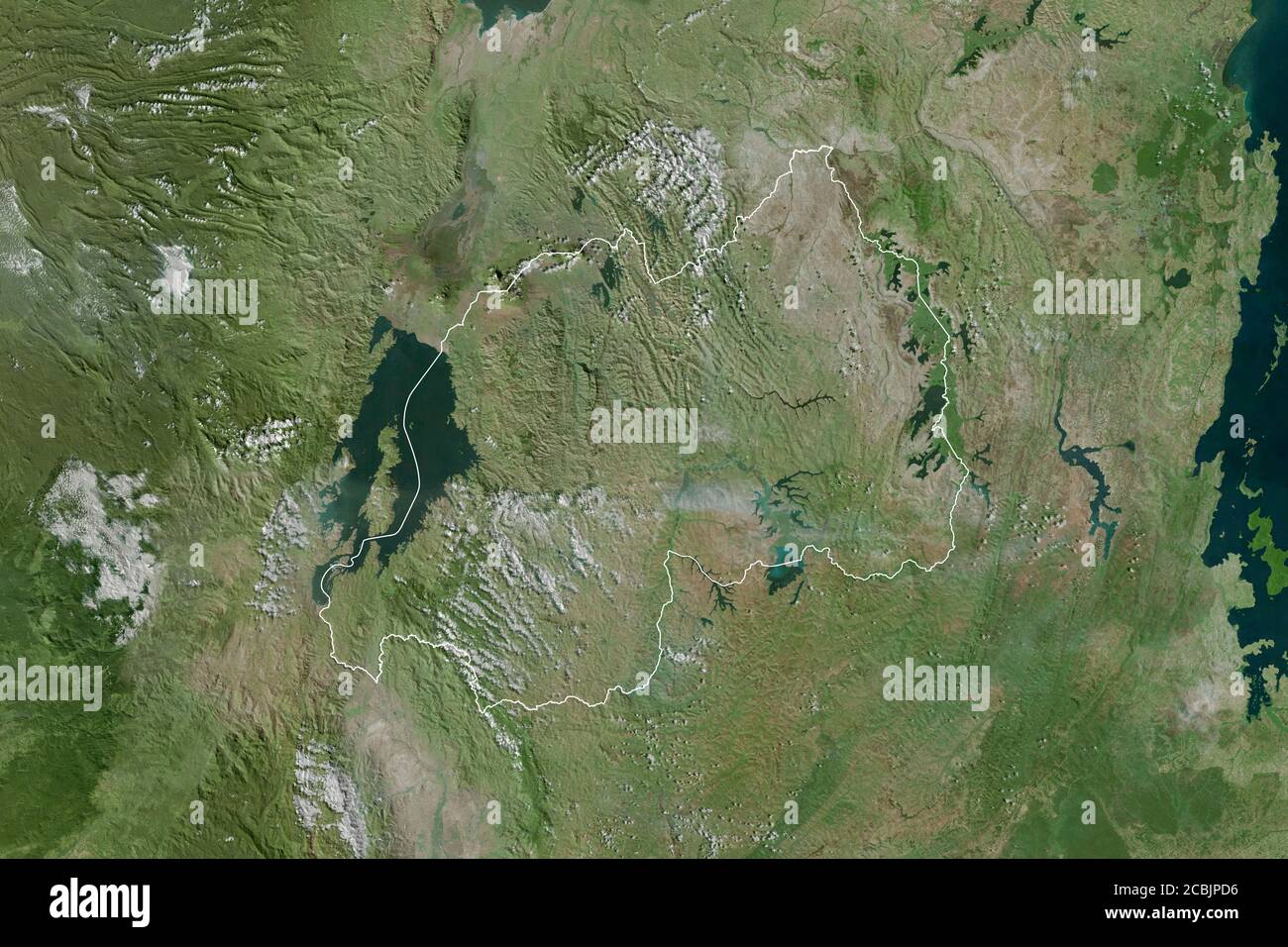 Rwanda map satellite geography hi-res stock photography and images - Alamy