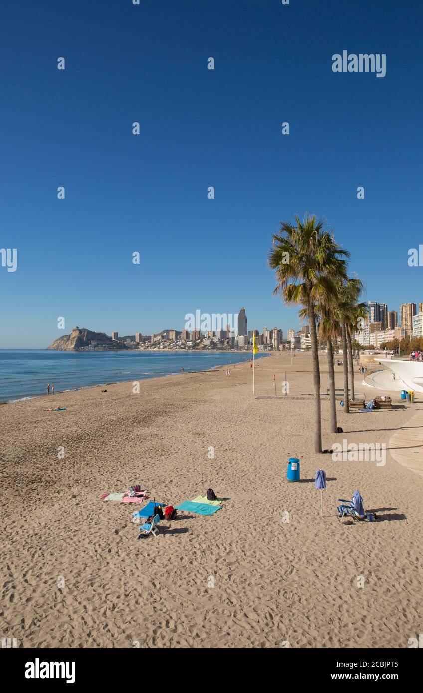 Playa de poniente benidorm hi-res stock photography and images - Alamy