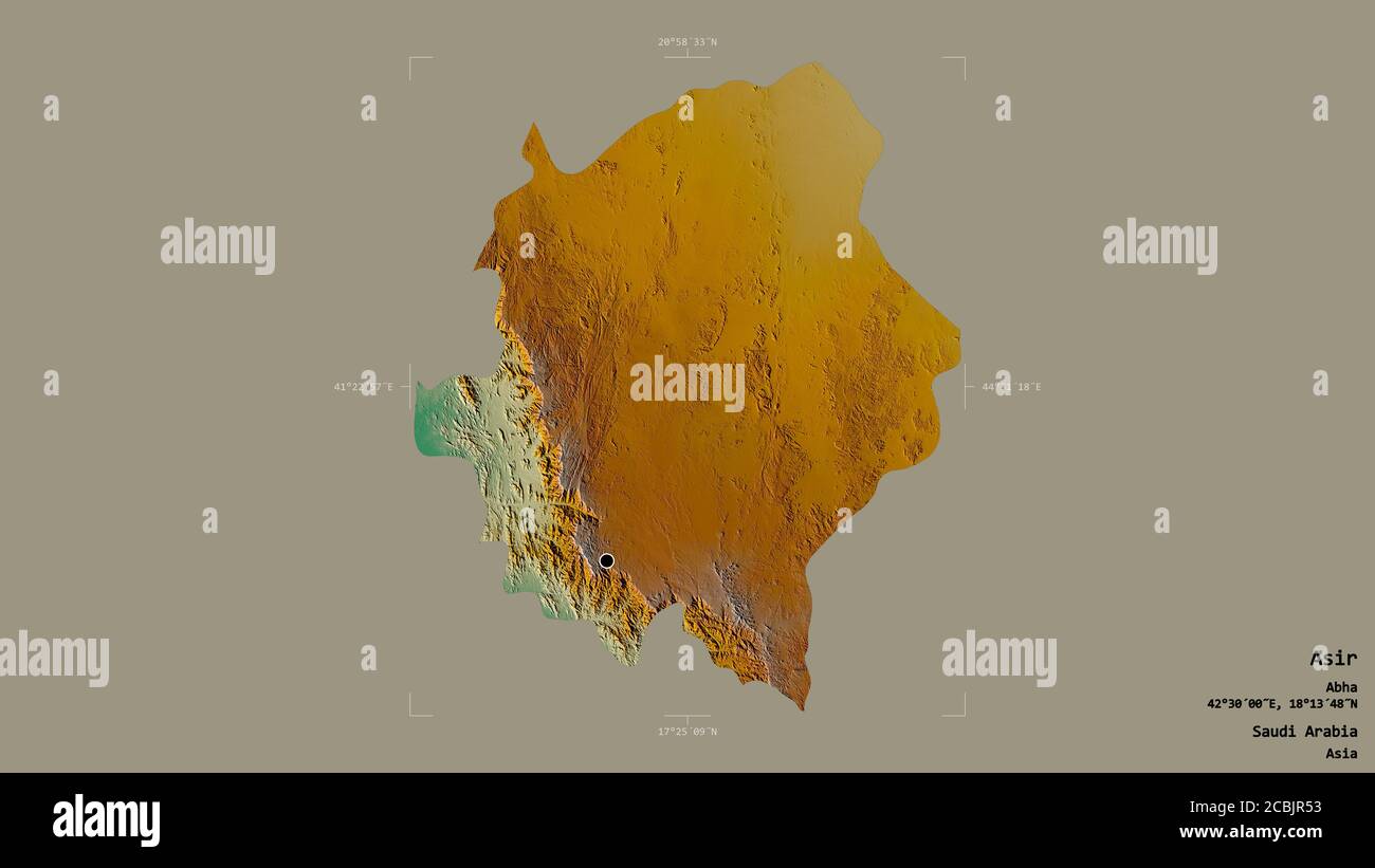 Map of abha hi-res stock photography and images - Alamy