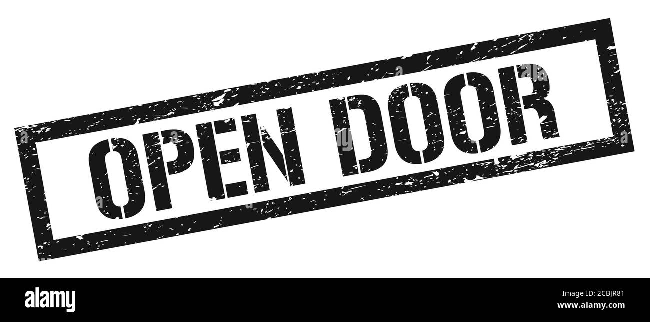 Open door stamp hi-res stock photography and images - Alamy