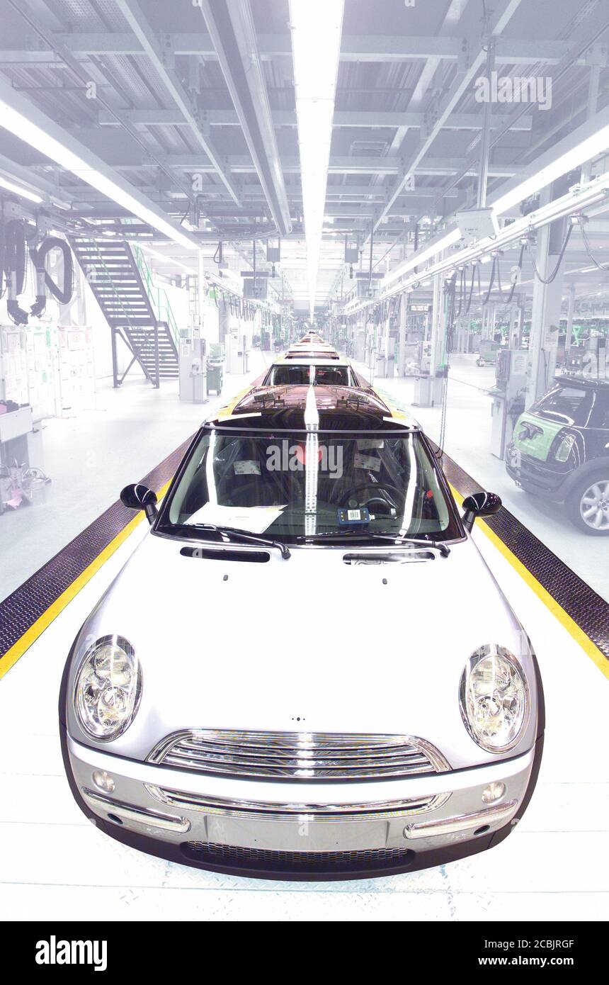 Mini coming off the end of the assembly line Stock Photo - Alamy