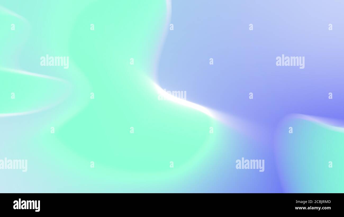 Growing and splitting organic vivid light blue liquid bubbles like ...