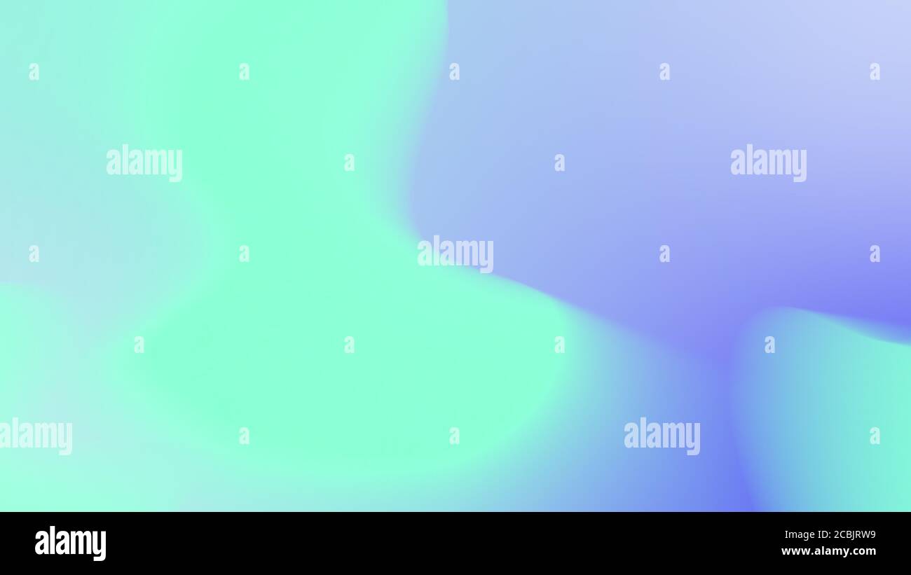 Growing and splitting organic vivid light blue liquid bubbles like ...