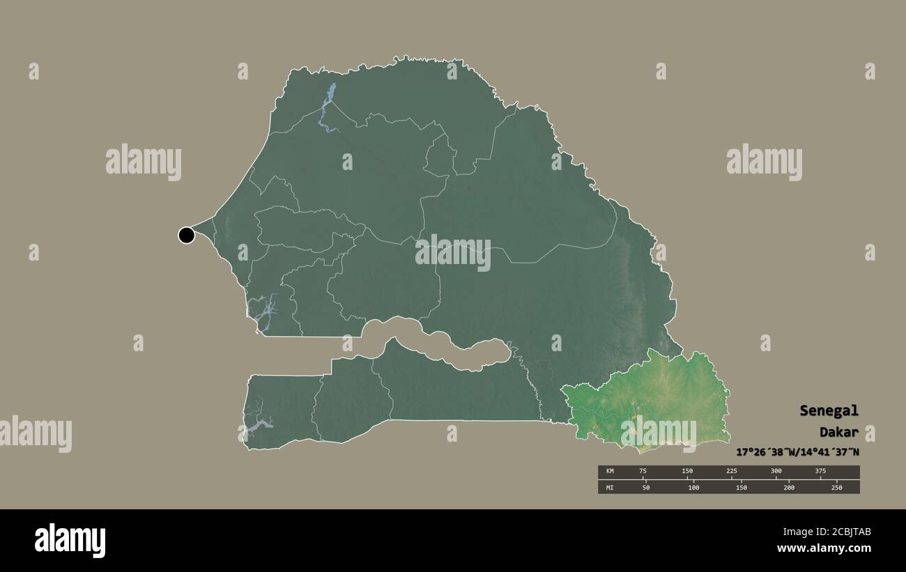 Map of kedougou hi-res stock photography and images - Alamy